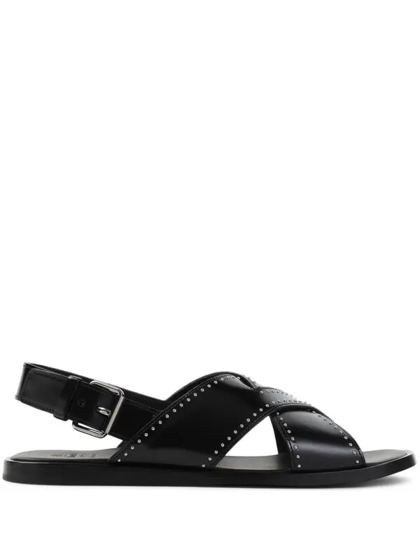 Church's Stud-embellished Crossover Flat Sandals