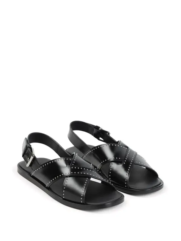 Church's Stud-embellished Crossover Flat Sandals