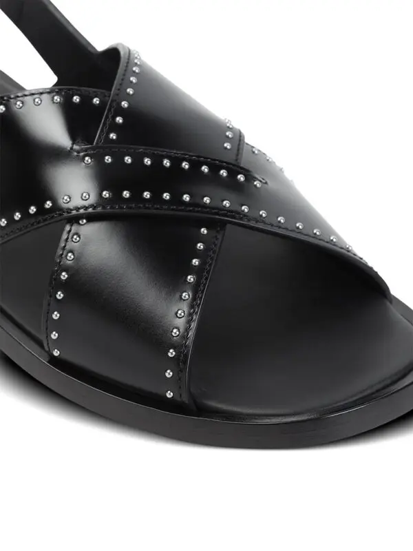 Church's Stud-embellished Crossover Flat Sandals