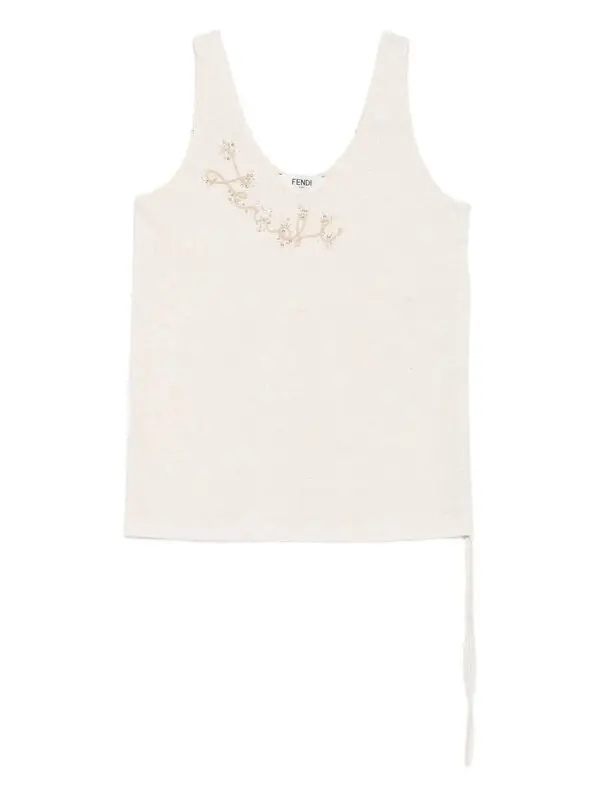 Fendi Embellished Tank Top