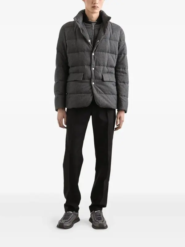 Dolce & Gabbana Drawstring-waist Wool Blend Tapered Trousers