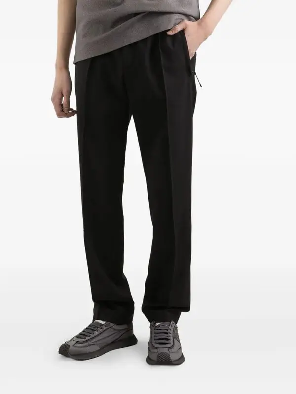 Dolce & Gabbana Drawstring-waist Wool Blend Tapered Trousers