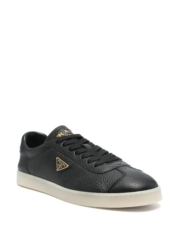Prada Grained Leather Sneakers