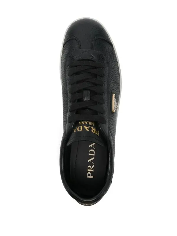 Prada Grained Leather Sneakers