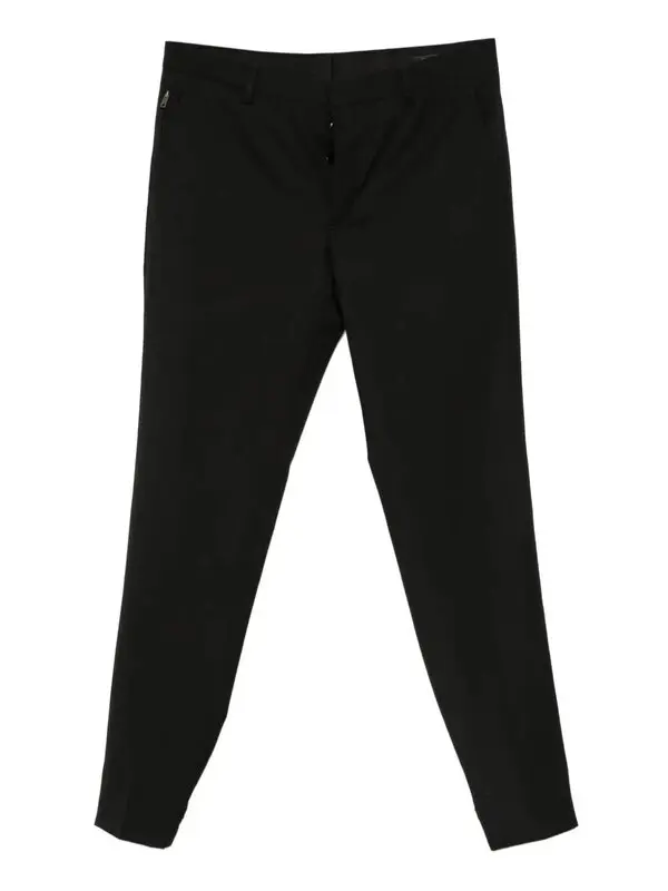 Prada Straight Leg Wool Trousers - Black