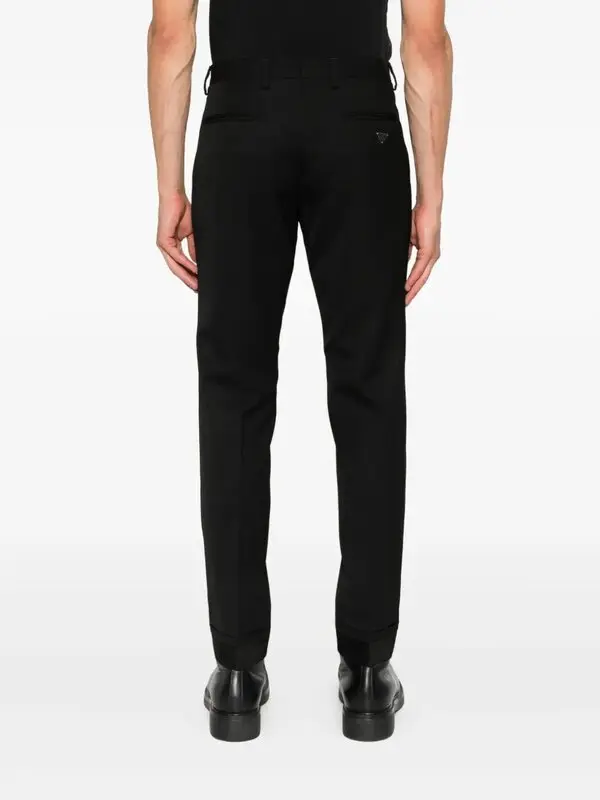 Prada Straight Leg Wool Trousers