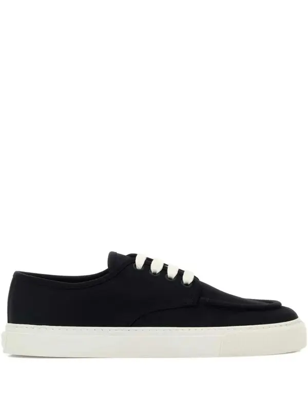 Prada Canvas Lace-up Sneakers - Blue