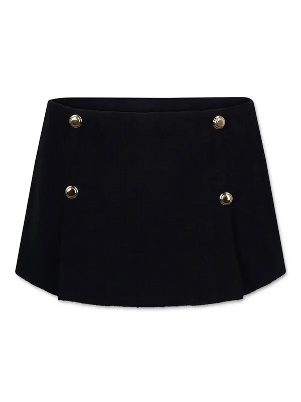 Miu Miu Tweed Miniskirt - Blue