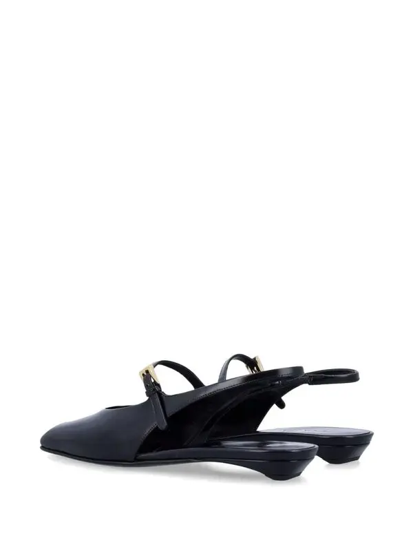 Prada Leather Slingback Ballerinas