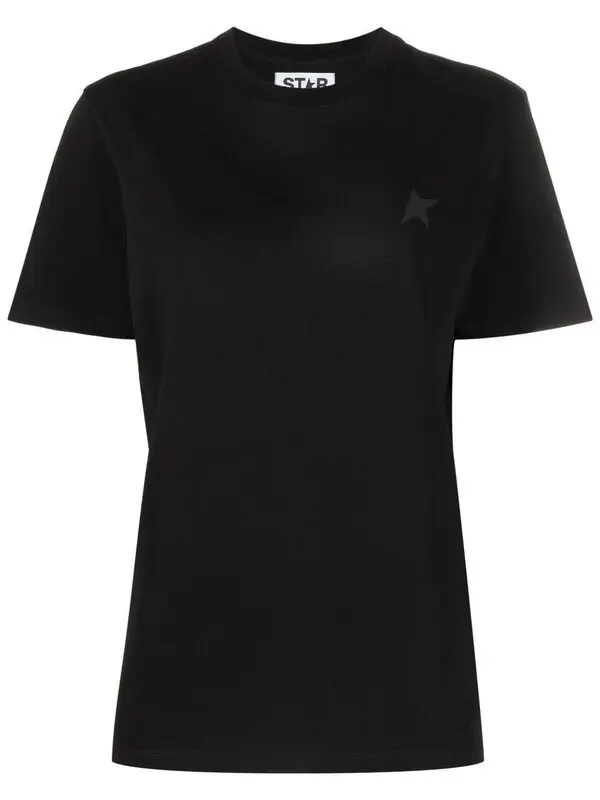 GOLDEN GOOSE Star Collection T-shirt With Star Print - Black