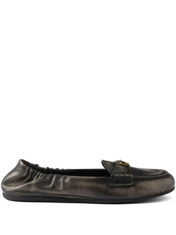 Prada Deconstructed Nappa Leather Loafers