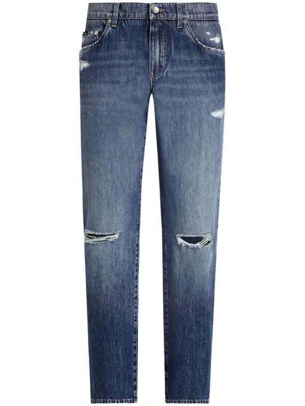 Dolce & Gabbana Classic Cotton Jeans - Blue