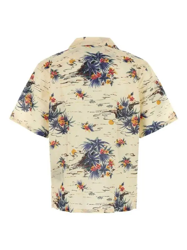 Prada Hawaii Batista Cotton Short-sleeved Shirt - Multicolor