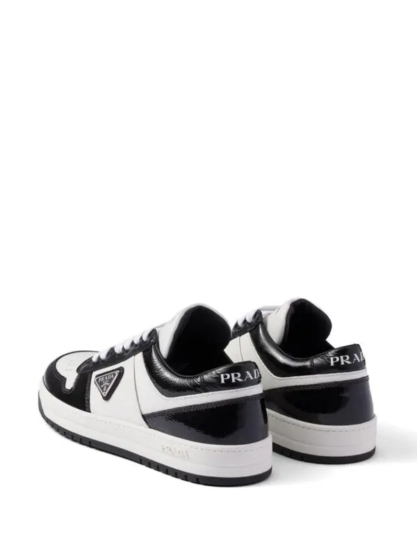 Prada Downtown Leather Sneakers - Black