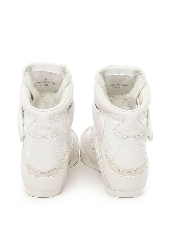 Chloé Mesh And Suede Kick High-top Sneakers