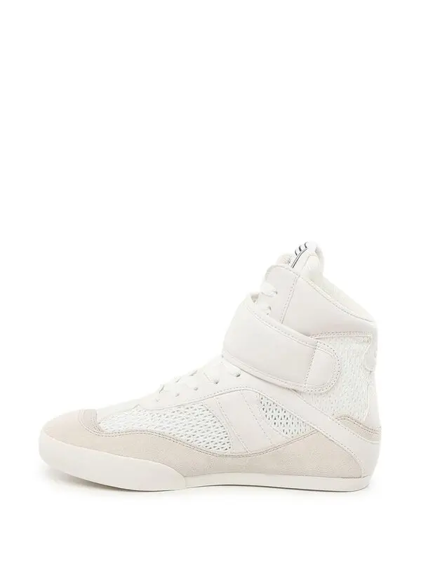 Chloé Mesh And Suede Kick High-top Sneakers