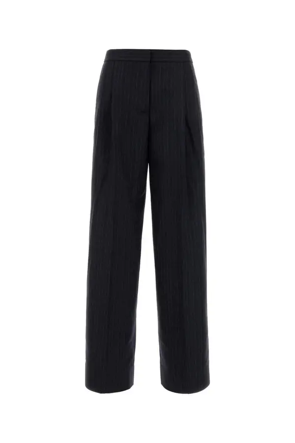 JIL SANDER Embroidered Wool Pant - Multicolor