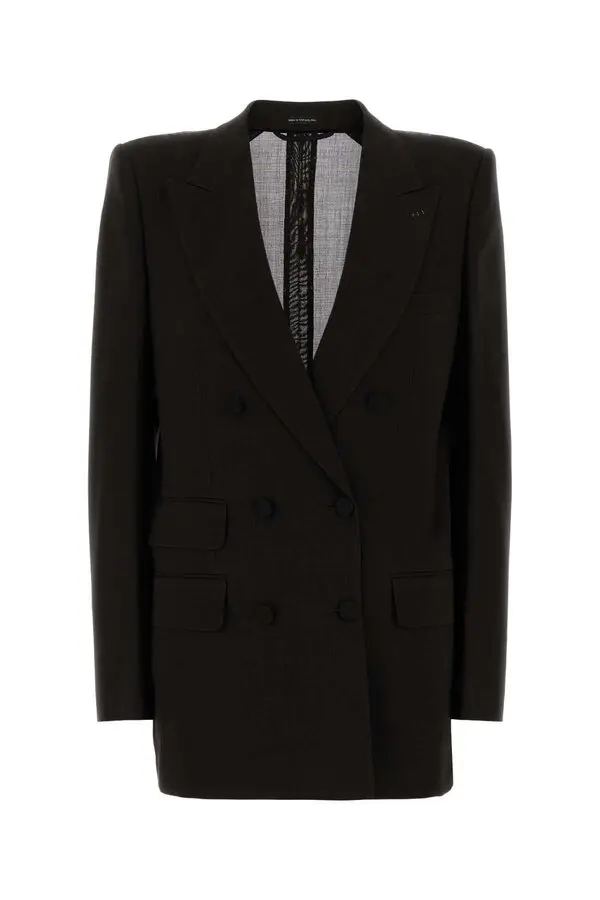 TOM FORD Light Virgin Wool Double Breasted Jacket