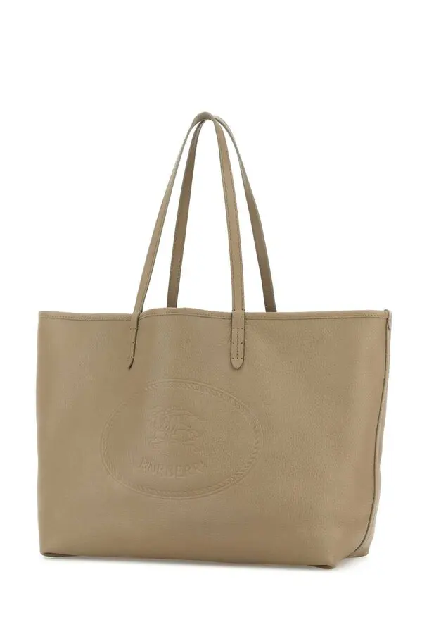 Burberry Leather Shopping Bag - Brown