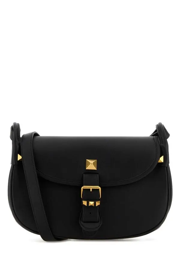 Valentino Garavani Leather Cross Body Bag - Black