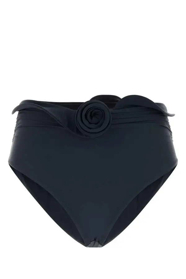 Magda Butrym Denim Stretch Nylon Bikini Bottom - Blue