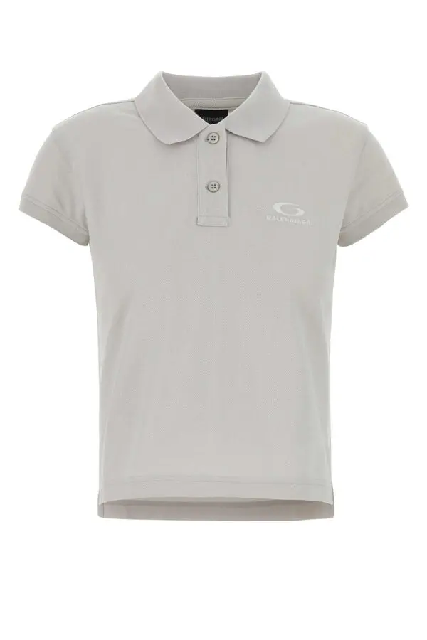 Balenciaga Piquet Polo Shirt - Gray