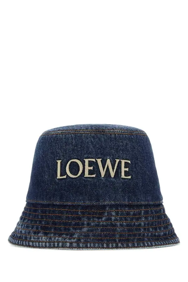 Loewe Denim Bucket Hat - Blue
