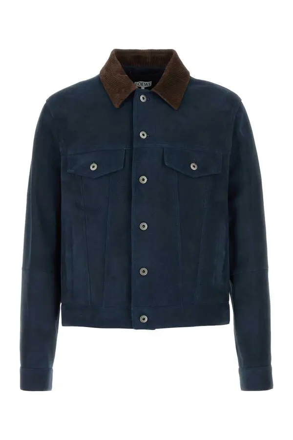 Loewe Suede Jacket - Blue