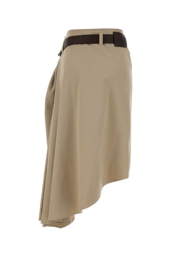 Loewe Beige Gabardine Skirt