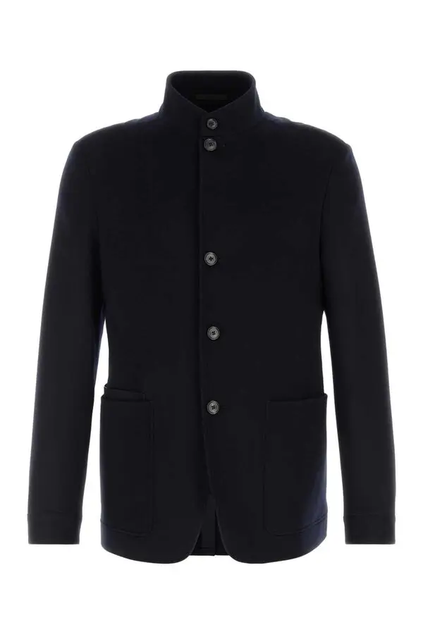 Zegna Midnight Cashmere Blazer - Blue