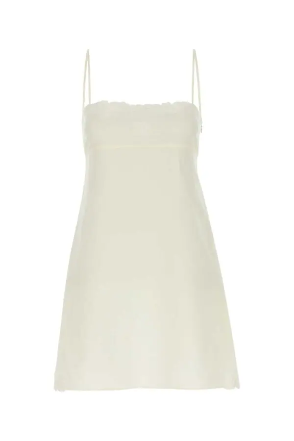 Miu Miu Linen Blend Mini Dress