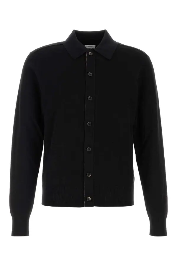 Burberry Wool Cardigan - Black
