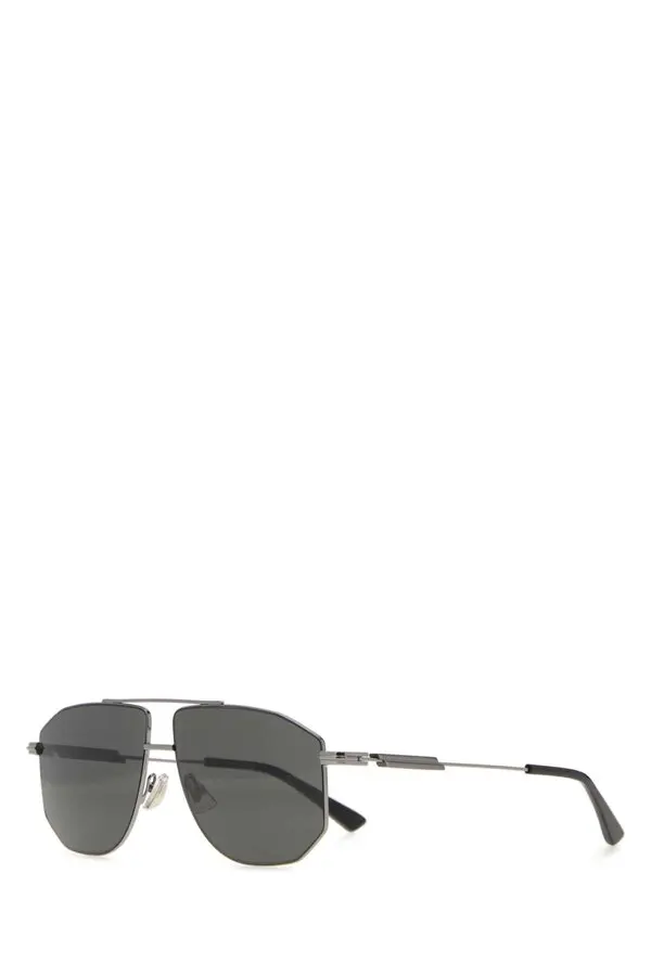 Bottega Veneta Charcoal Metal Sunglasses - Gray