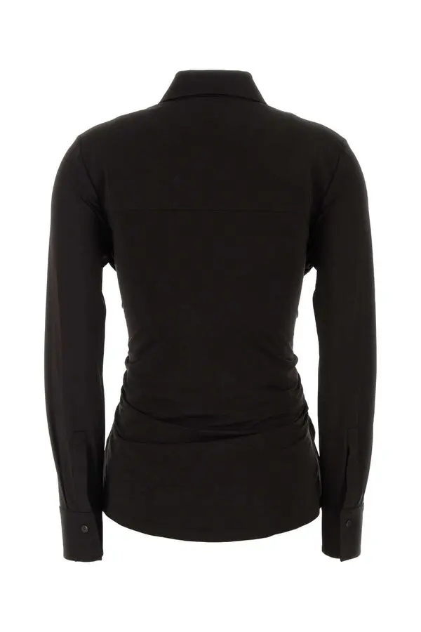 FERRAGAMO Stretch Viscose Shirt - Brown