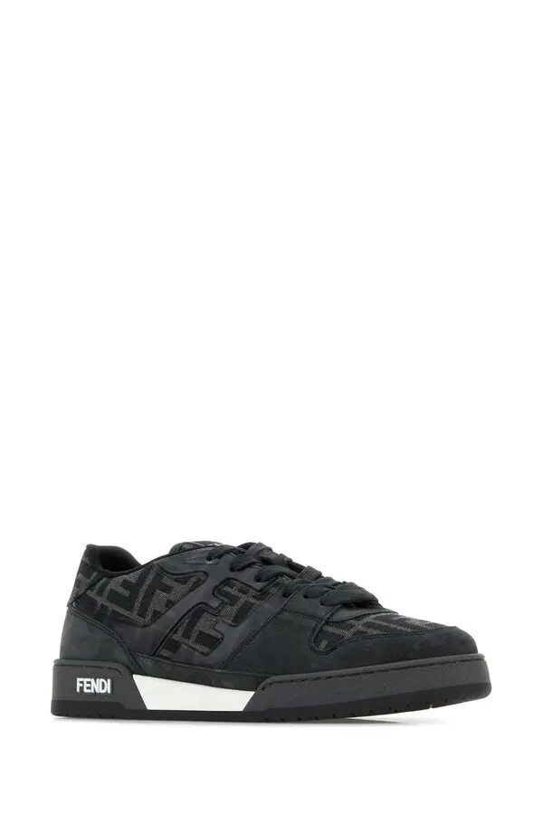 Fendi Embroidered Match Sneakers - Multicolor