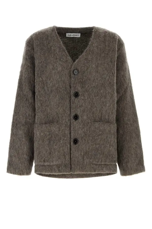 Our Legacy Mud Wool Blend Oversize Cardigan - Brown