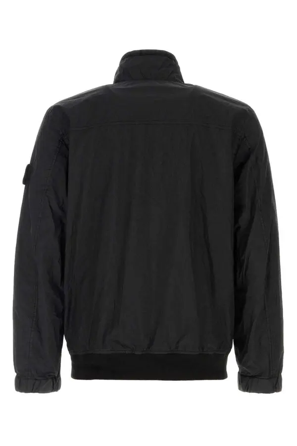 Stone Island Nylon Bomber Jacket - Black