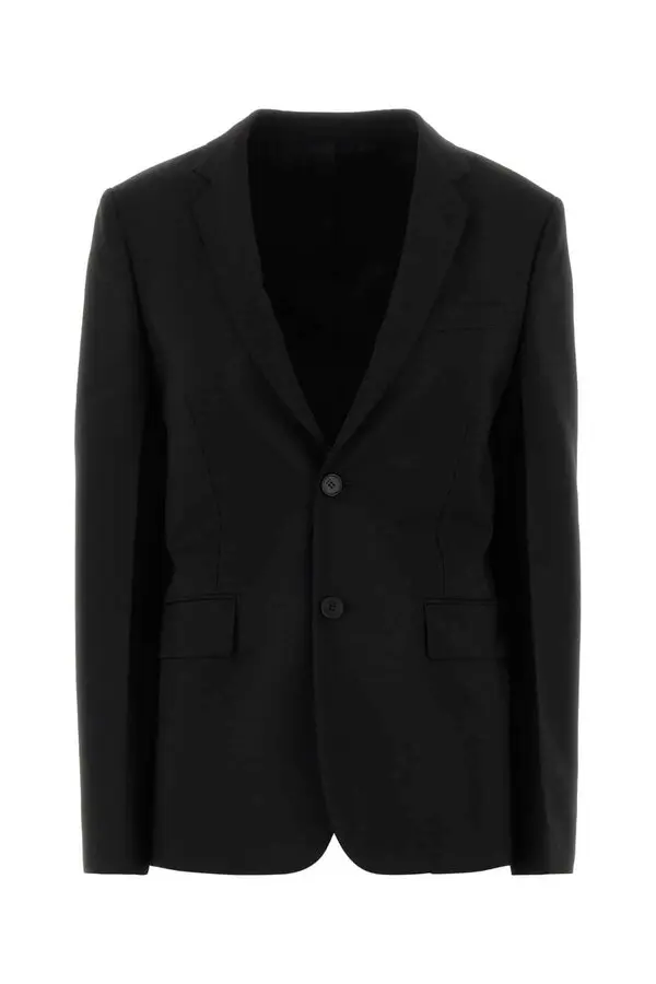 Fendi Mohair Blend Blazer - Black
