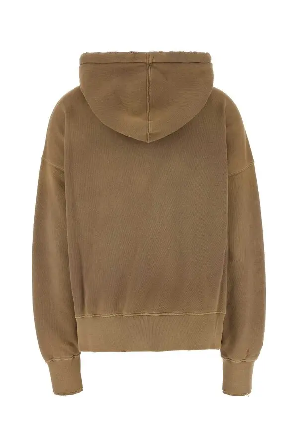 GOLDEN GOOSE Camel Cotton Oversize Sweatshirt - Brown