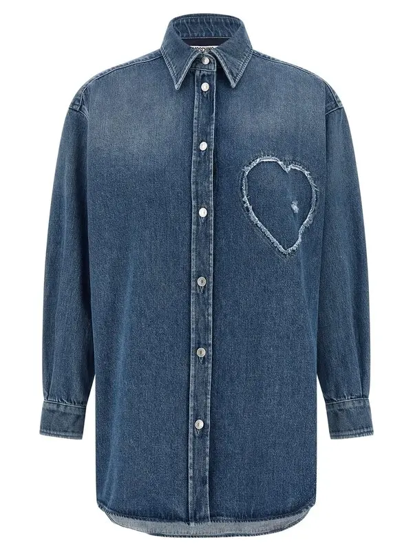 Moschino Heart' Shirt - Blue