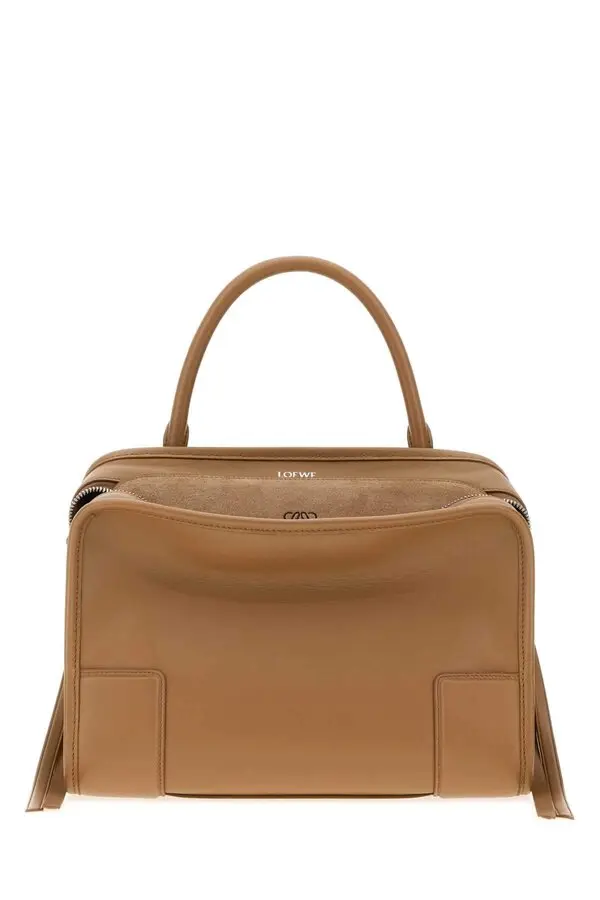Loewe Camel Leather Medium Amazona 180 Handbag - Brown