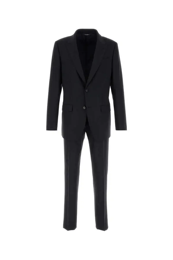 Dolce & Gabbana Midnight Stretch Wool Suit - Blue