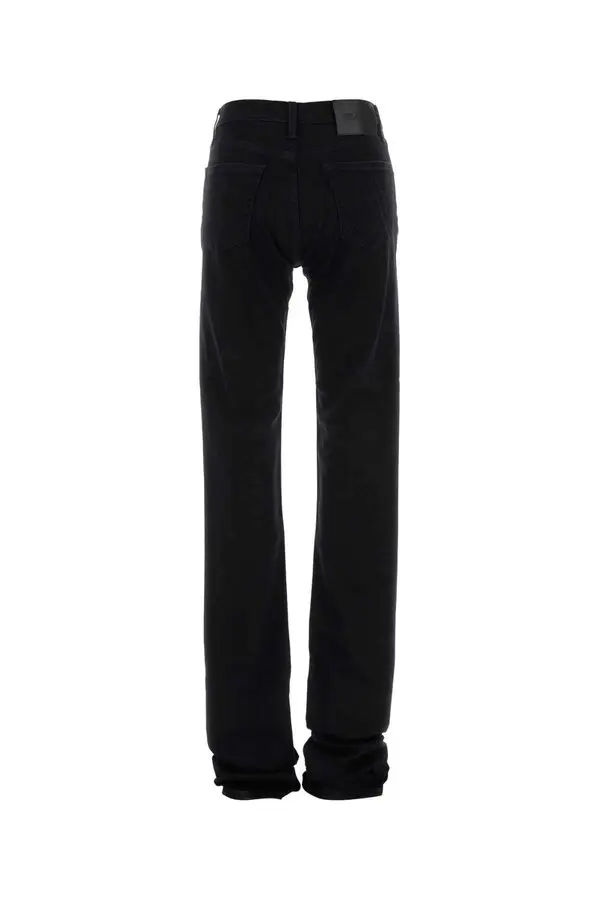 Attico Stretch Denim Jeans - Black