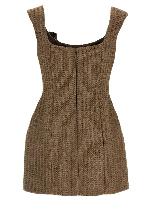 Giuseppe Di Morabito Knitted Wool Mini Dress