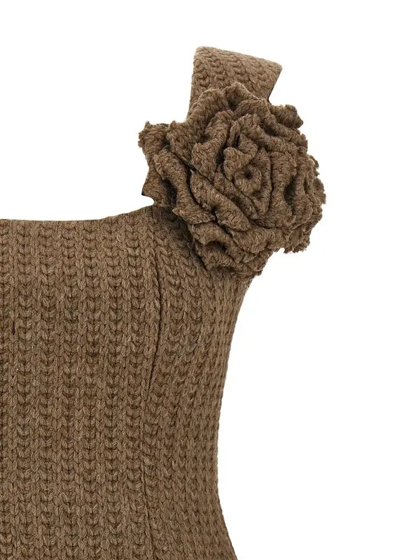 Giuseppe Di Morabito Knitted Wool Mini Dress