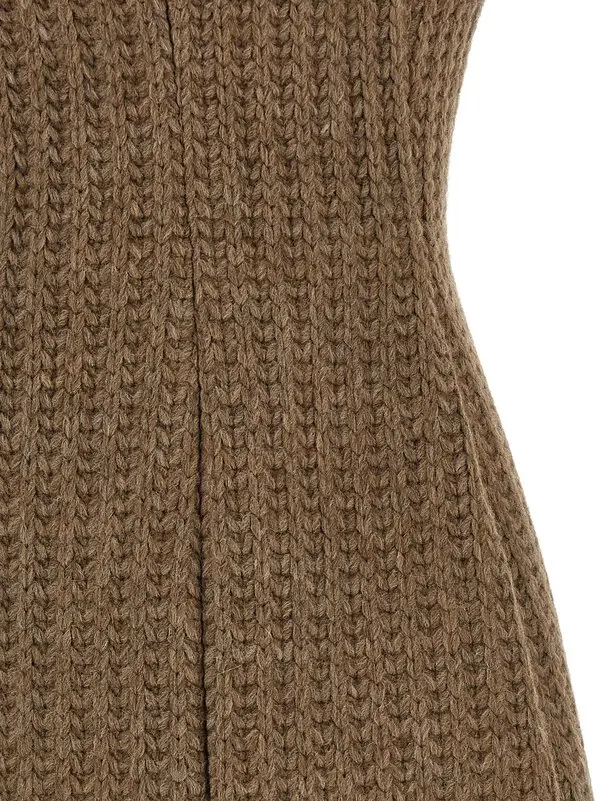 Giuseppe Di Morabito Knitted Wool Mini Dress