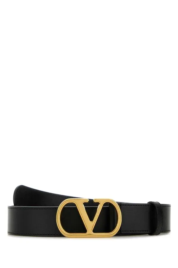 Valentino Garavani Leather Vlogo Belt