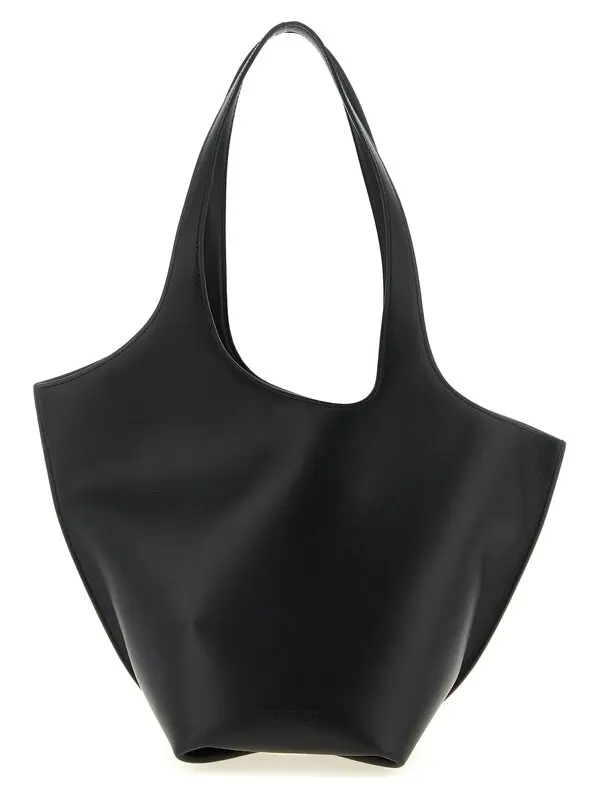 Attico La Scoop Medium' Shoulder Bag - Black