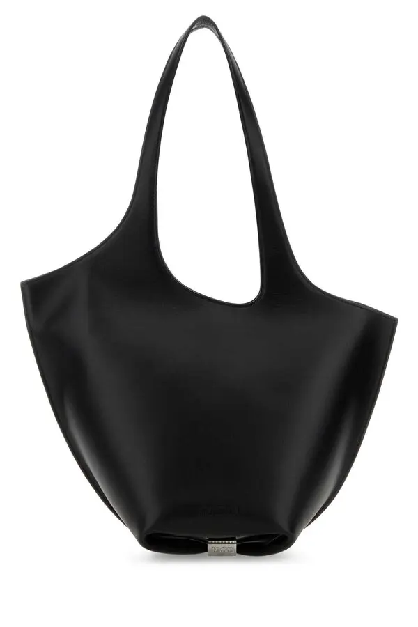 Attico La Scoop Shoulder Bag - Black