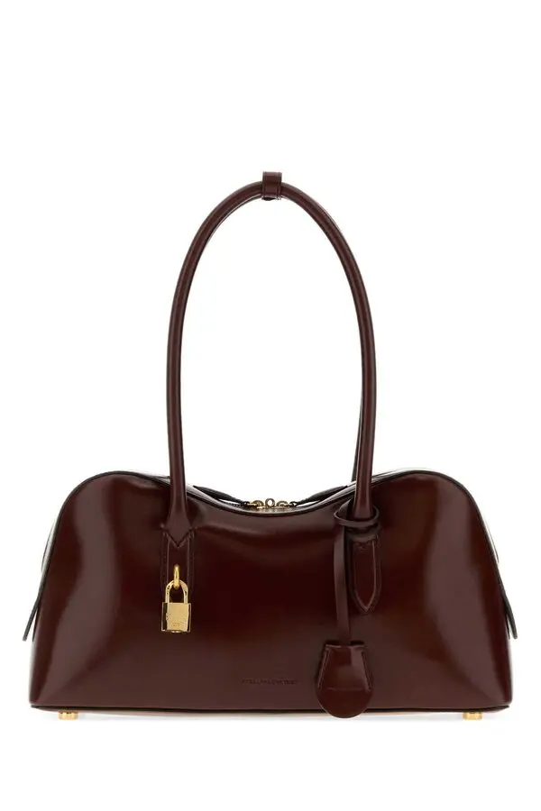 Stella McCartney Chocolate Alter Mat Medium Ryder Shoulder Bag